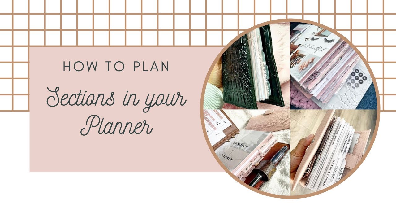 How to Plan Your Sections in Your Planner - YouTube