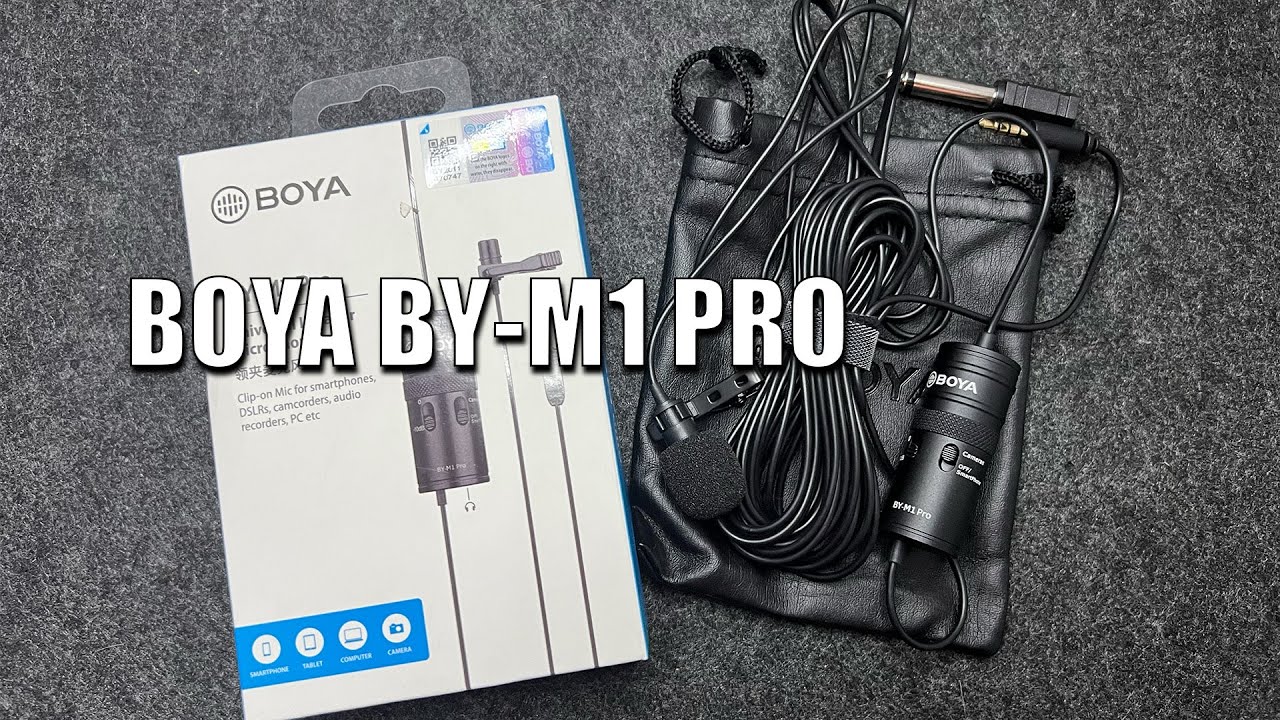 BOYA BY-M1 PRO - UNBOXING AND TEST ( GOOD QUALITY, PROMISE! ) - YouTube