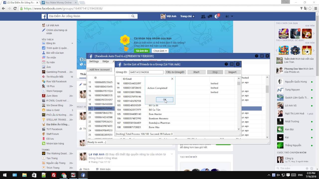 How To Add All Friends To Facebook Group One Click - YouTube