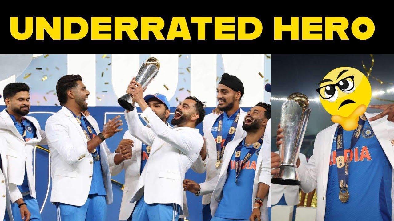 "The Hidden Hero Behind India's Champions Trophy Victory!" 🇮🇳🏆# ...