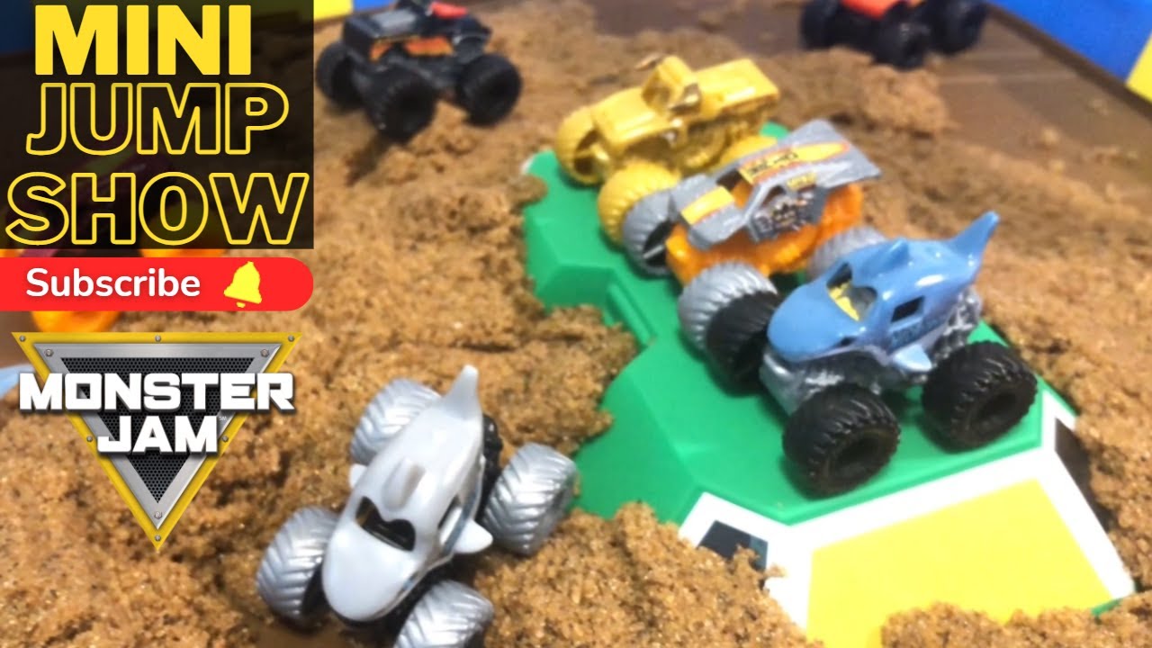 The Mini Trucks Jump Into The Monster Jam Thunder Alley Stadium - YouTube