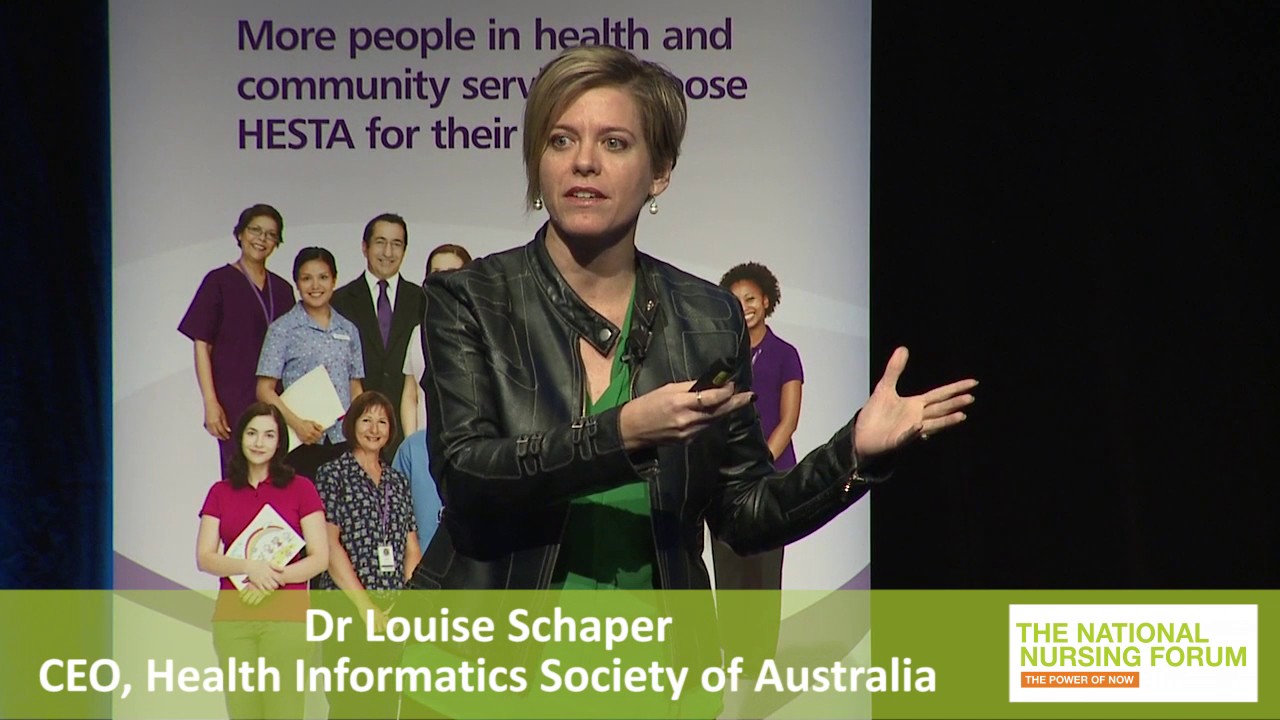 Dr Louise Schaper CEO Health Informatics Society of Australia - YouTube
