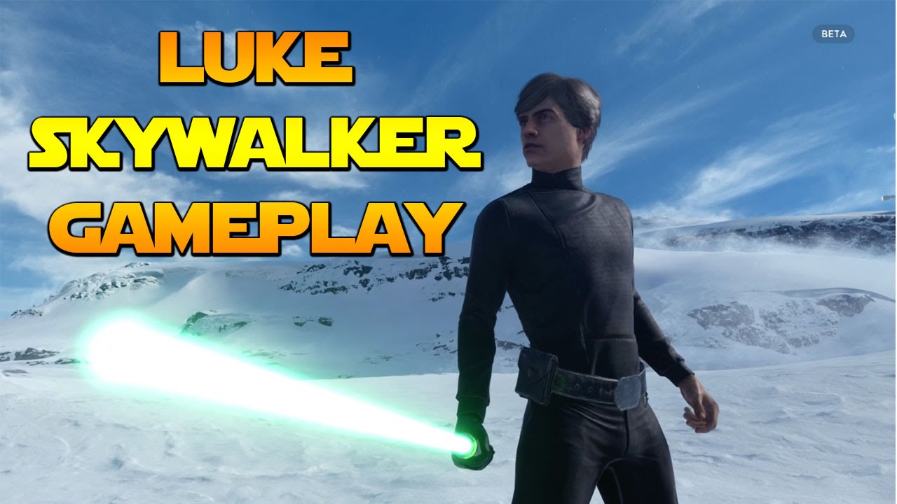 Star Wars Battlefront: LUKE SKYWALKER GAMEPLAY | Il est PUISSANT! - YouTube