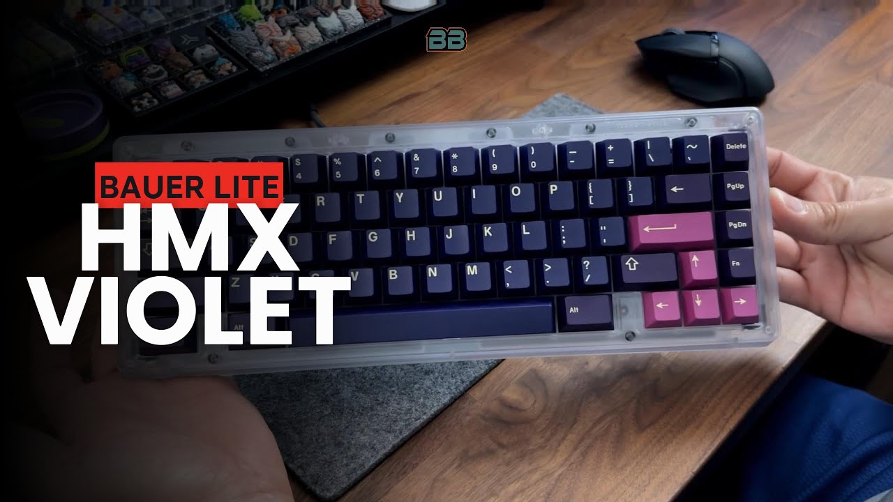 Bauer Lite with HMX Violet switches - YouTube
