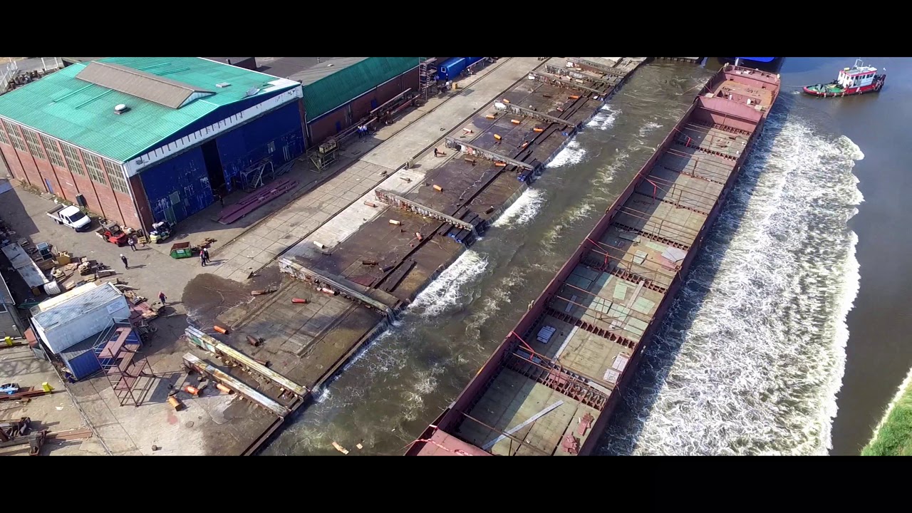 Ship launch | SHIP AND STEELBUILDING | Foxhol, The Netherlands - YouTube