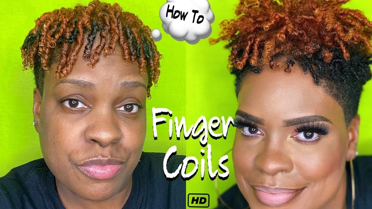 HOW TO: Finger Coils on Short Natural Hair | HAIRtorial - YouTube