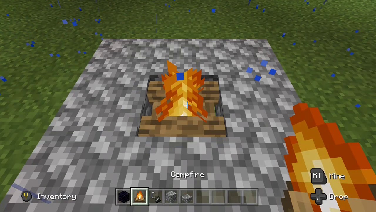 Minecraft campfire build - YouTube