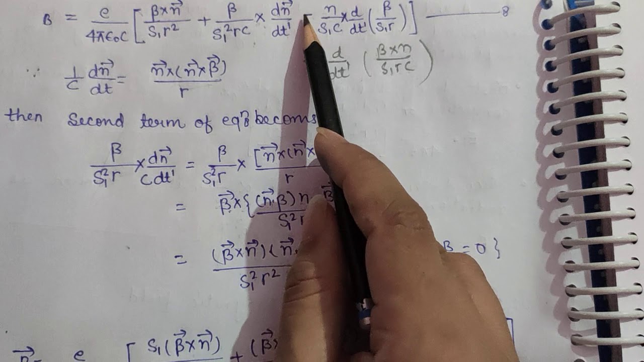 Field produced by an accelerated charge || Electrodynamics|| notes ...