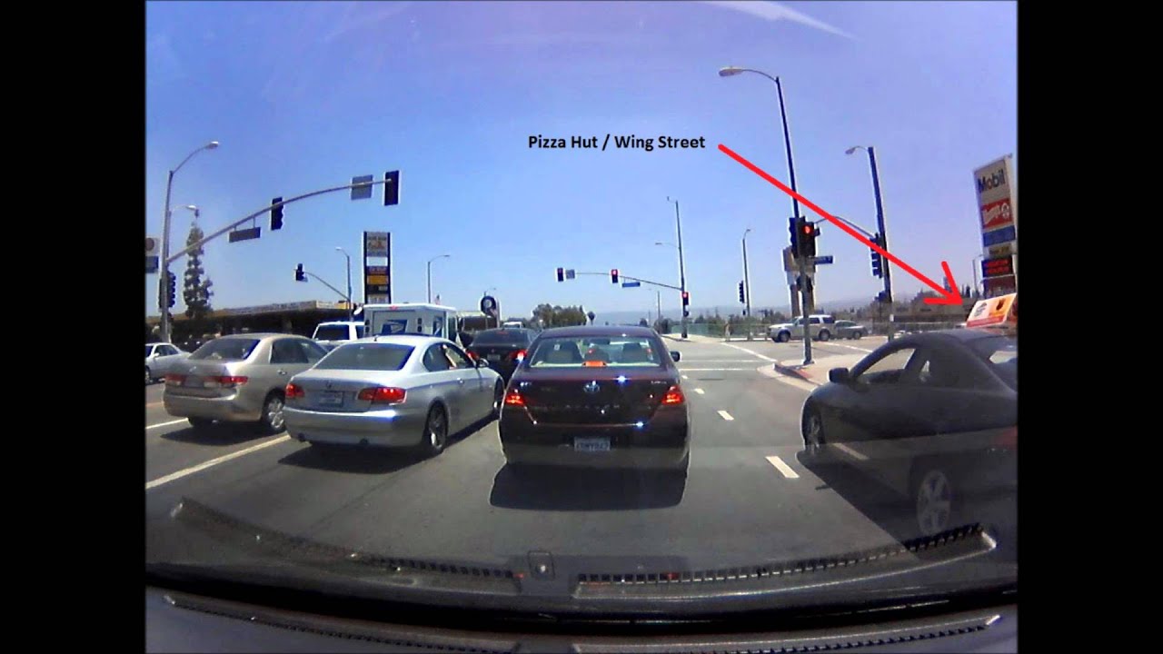 Right turn on red after stop? Or OK to just slow down? Pizza guy runs ...