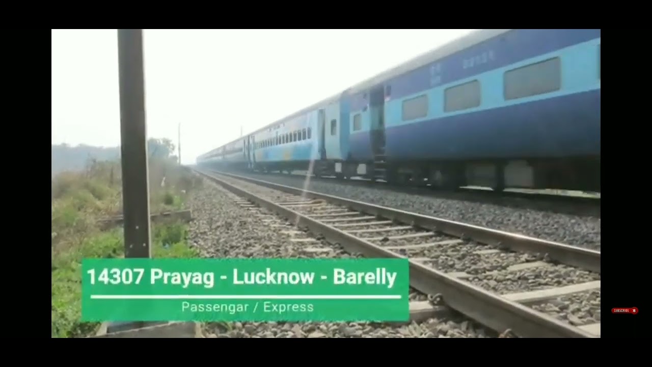 14307 prayagraj sanguam - bareilly junction / wdm3d lko / indian ...