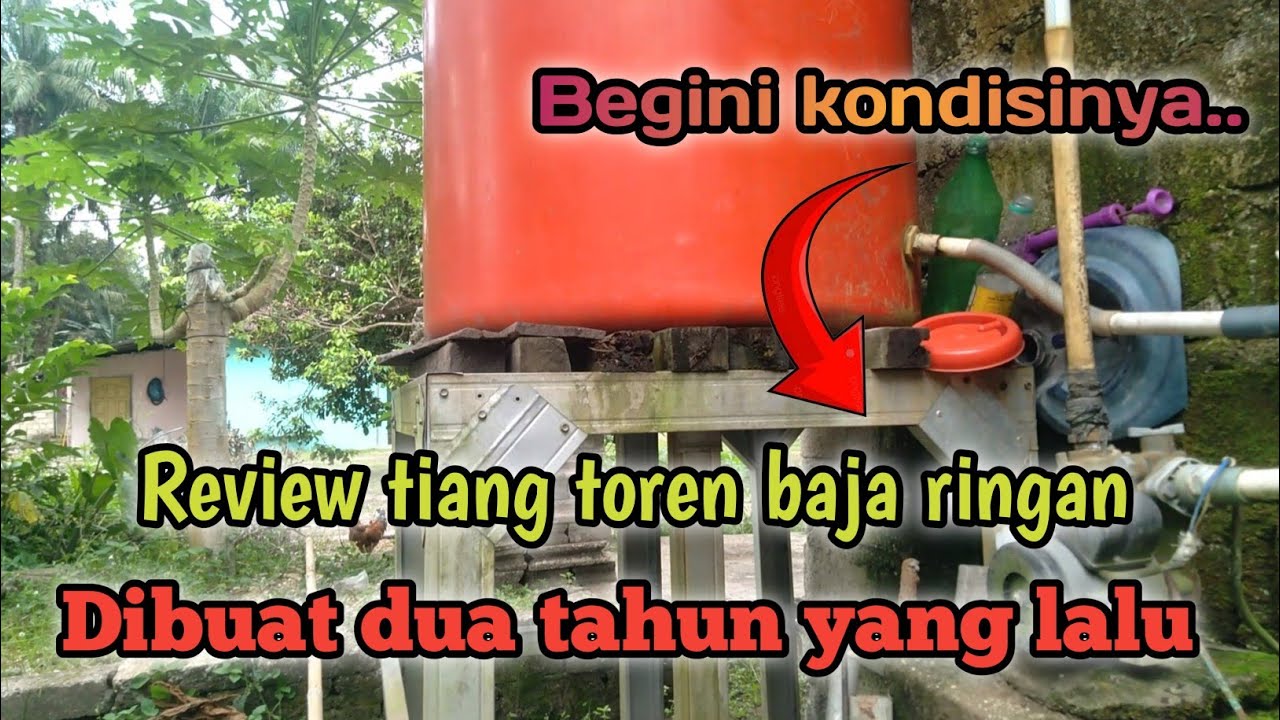 Tiang tandon air dari baja ringan - YouTube