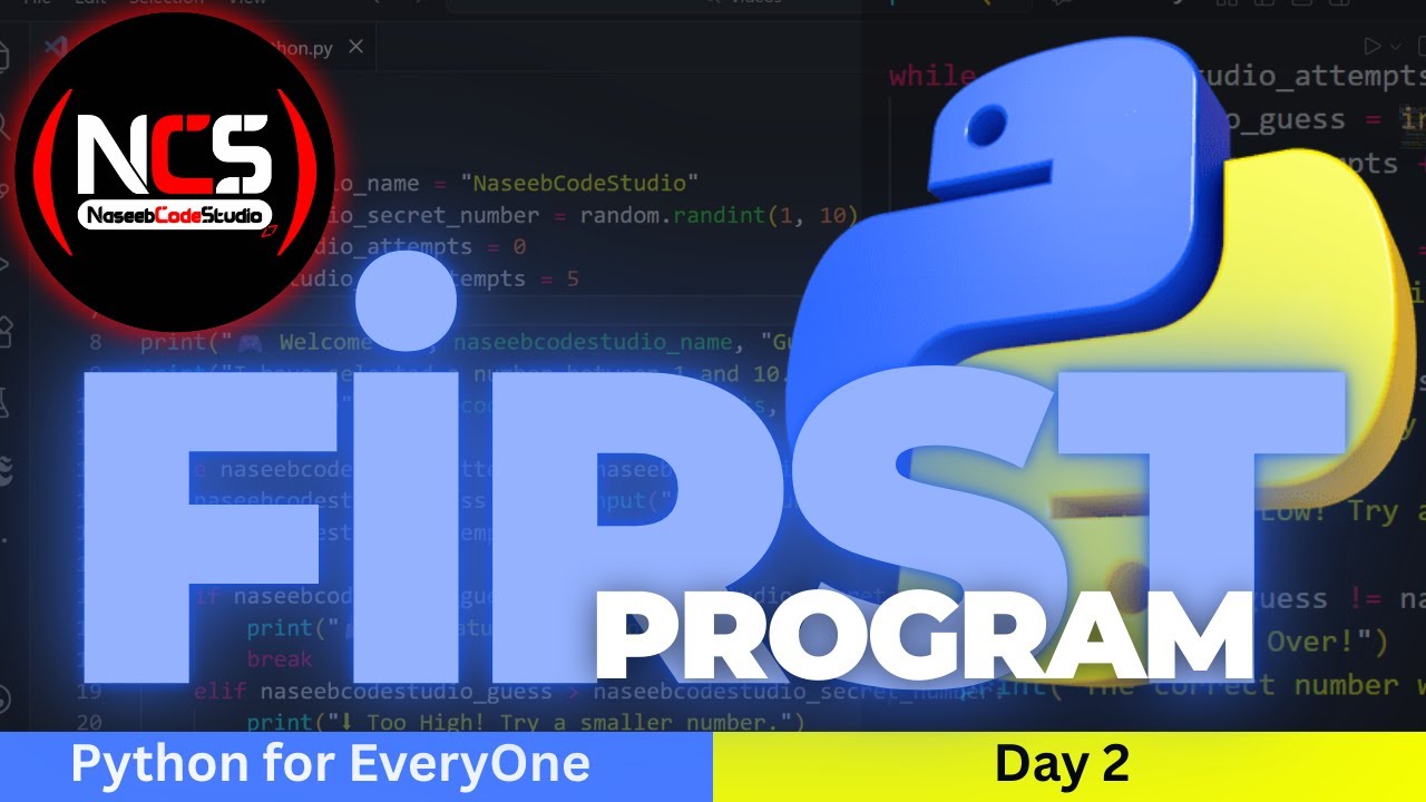Python Installation, First Program, & Python Basics | Python for ...