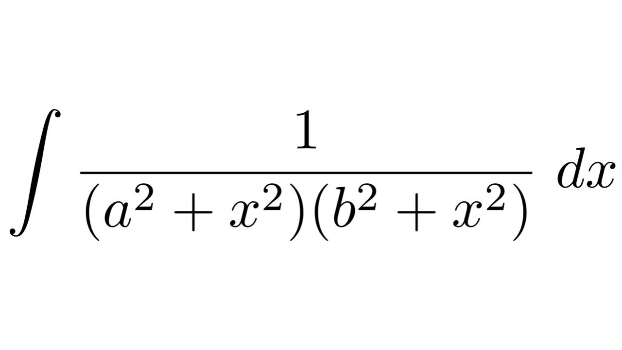 Integral Of 1 a 2 x 2 b 2 x 2 partial Fraction Decomposition YouTube integral-of-1-a-2-x-2-b-2-x-2-partial-fraction-decomposition-youtube