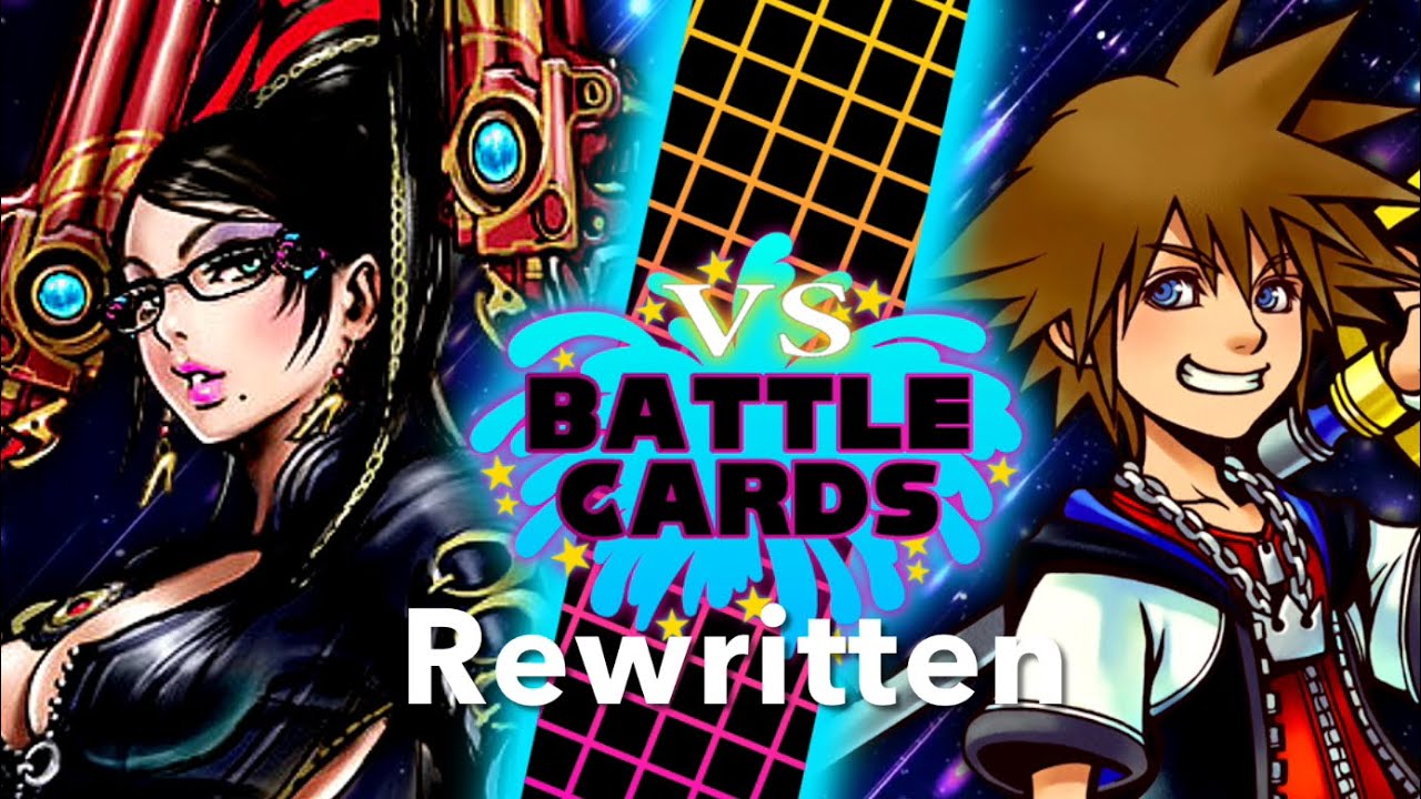 vs battle cards x univs rewritten: Bayonetta vs sora - YouTube