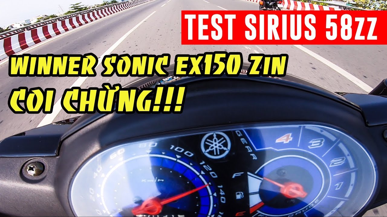 Sirius FI 58zz đi phố | Sonic Winner Ex150 zin coi chừng bị gõ - YouTube