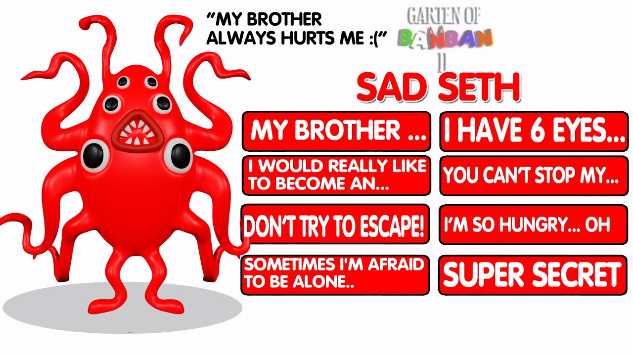 Garten of Banban 4 - SAD SETH’s SECRET VOICELINES - YouTube