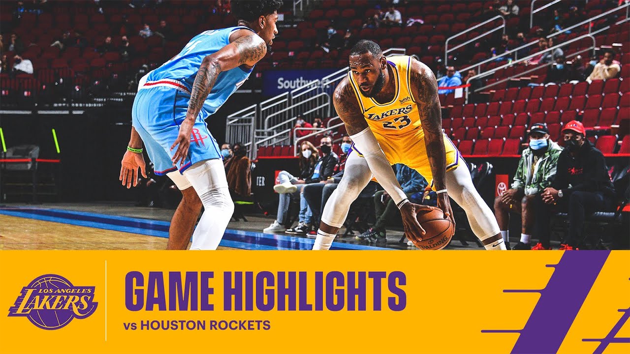 HIGHLIGHTS | LeBron James (26 pts, 8 reb, 5 ast) vs Houston Rockets ...