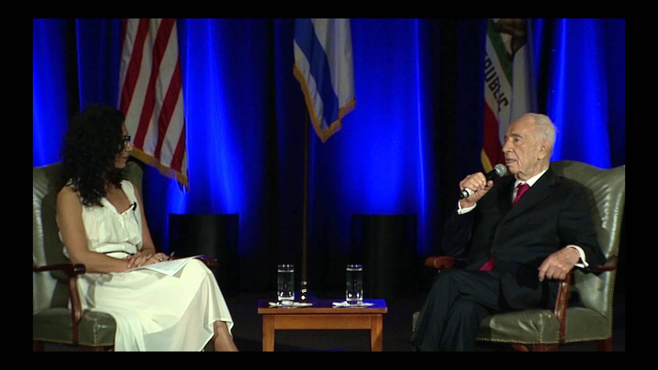 Shimon Peres in Conversation with Dr. Sharon Nazarian - YouTube