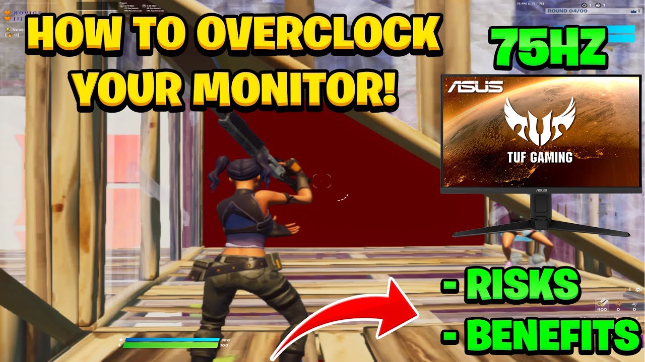 How To Overclock Your 60hz Monitor For Fortnite Chapter 3! (More HZ ...
