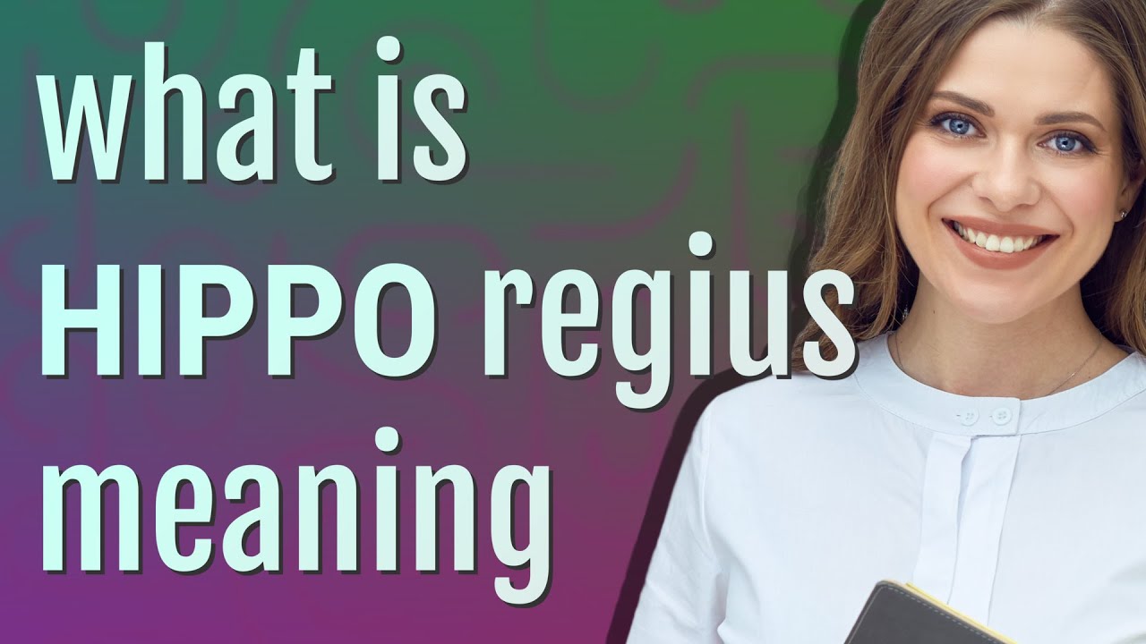 Hippo regius | meaning of Hippo regius - YouTube
