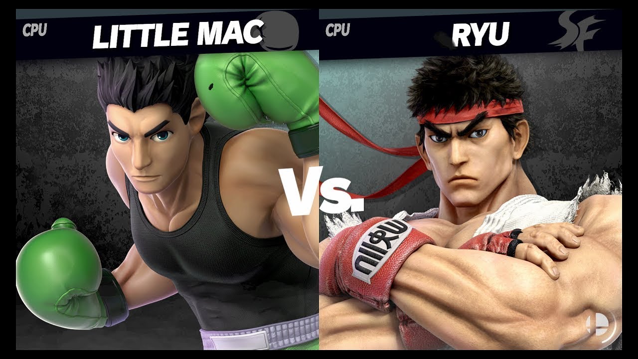 Little Mac Vs. Ryu: Super Smash Bros. Ultimate Smash Mode Gameplay ...