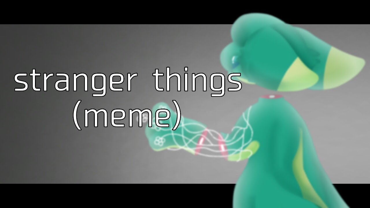 Stranger things meme (flashing lights) OLD - YouTube
