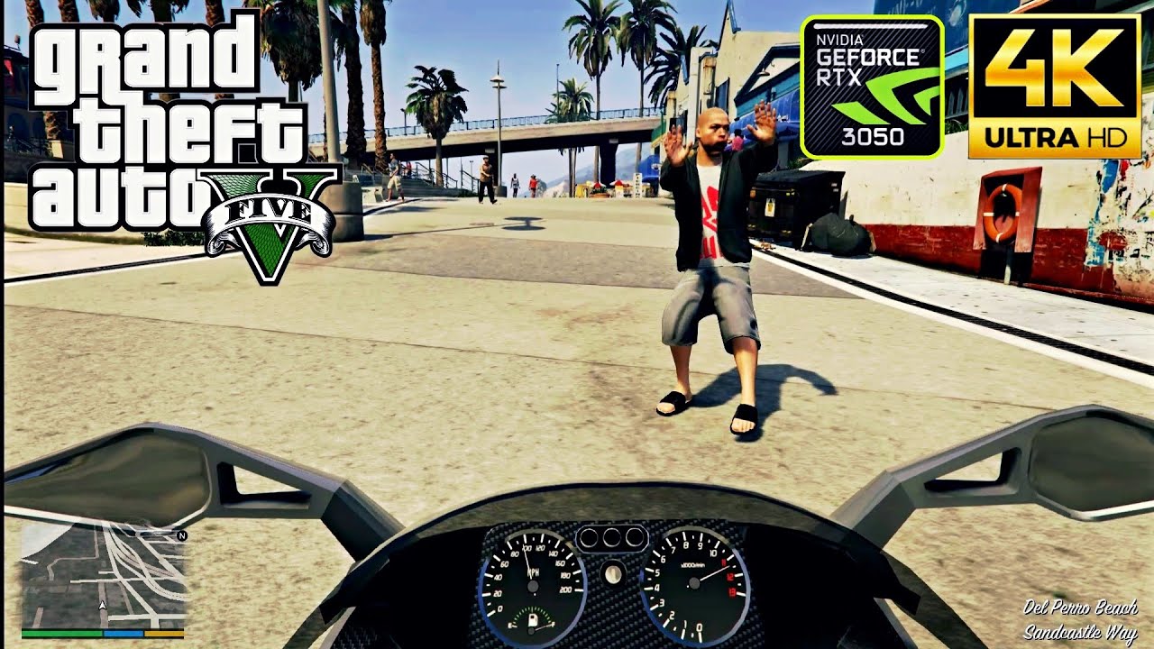 Crazy Driving at Del Perro beach || Grand Theft Auto V || RTX 3050 ...