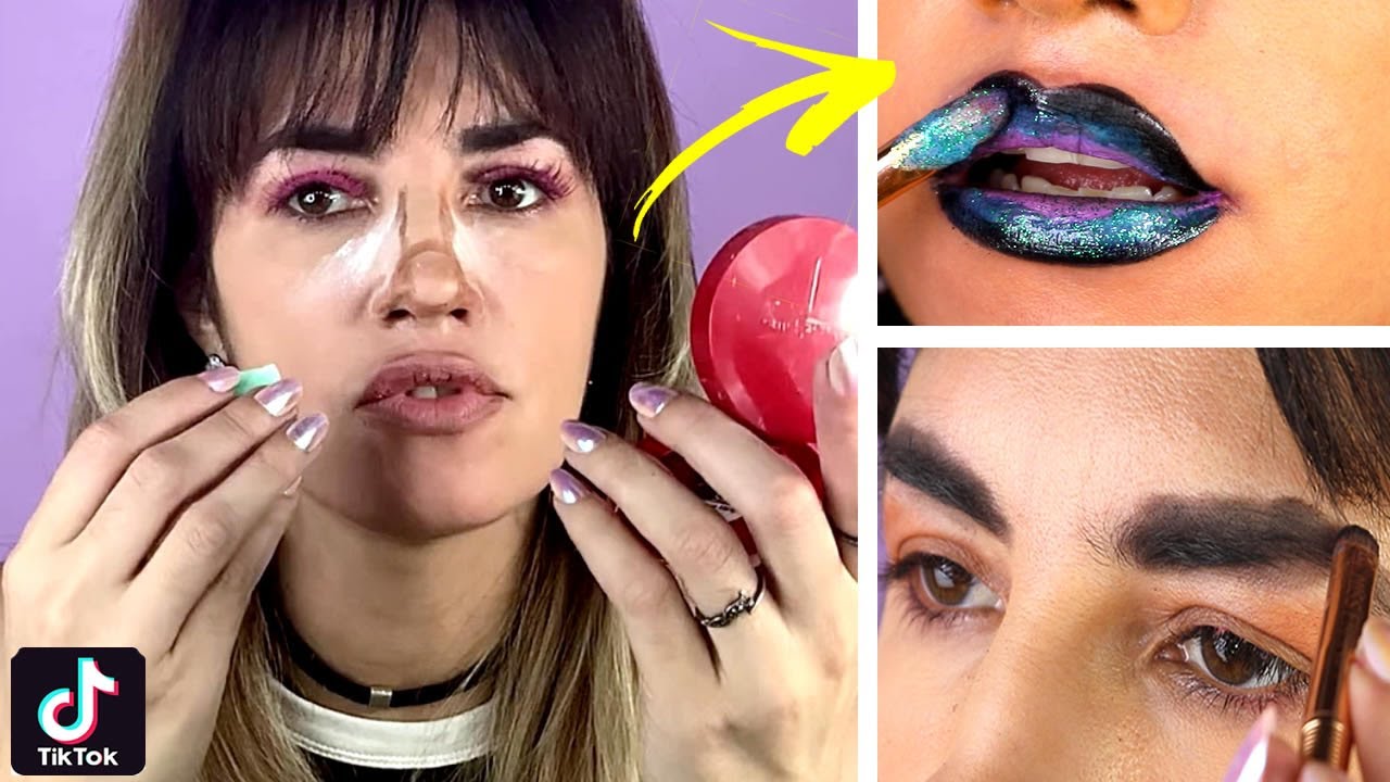 TRUQUES DE BELEZA DO TIK TOK | Testing Viral TikTok MAKEUP HACKS - YouTube