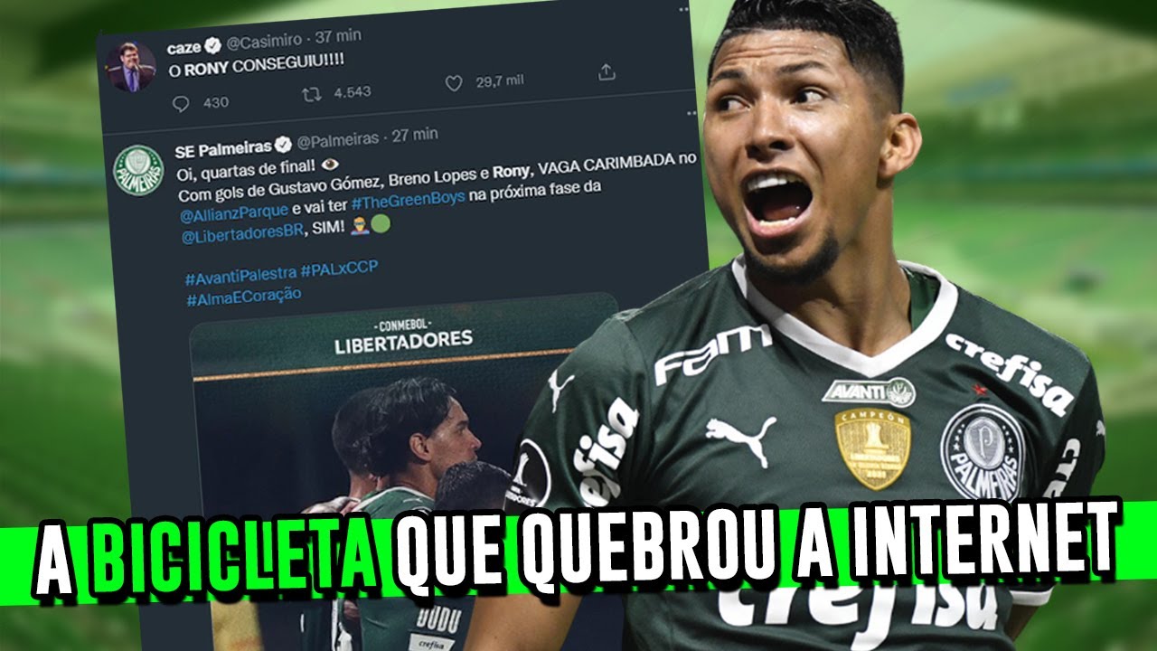 A TORCIDA FICOU MALUCA COM O GOL DE BICICLETA DO RONY, VEJA AS REAÇÕES ...