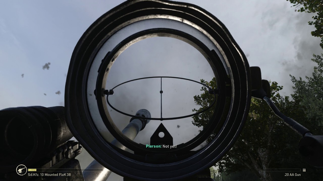 Call of Duty: WW2 Veteran Operation Cobra: Flak Cannon section - YouTube