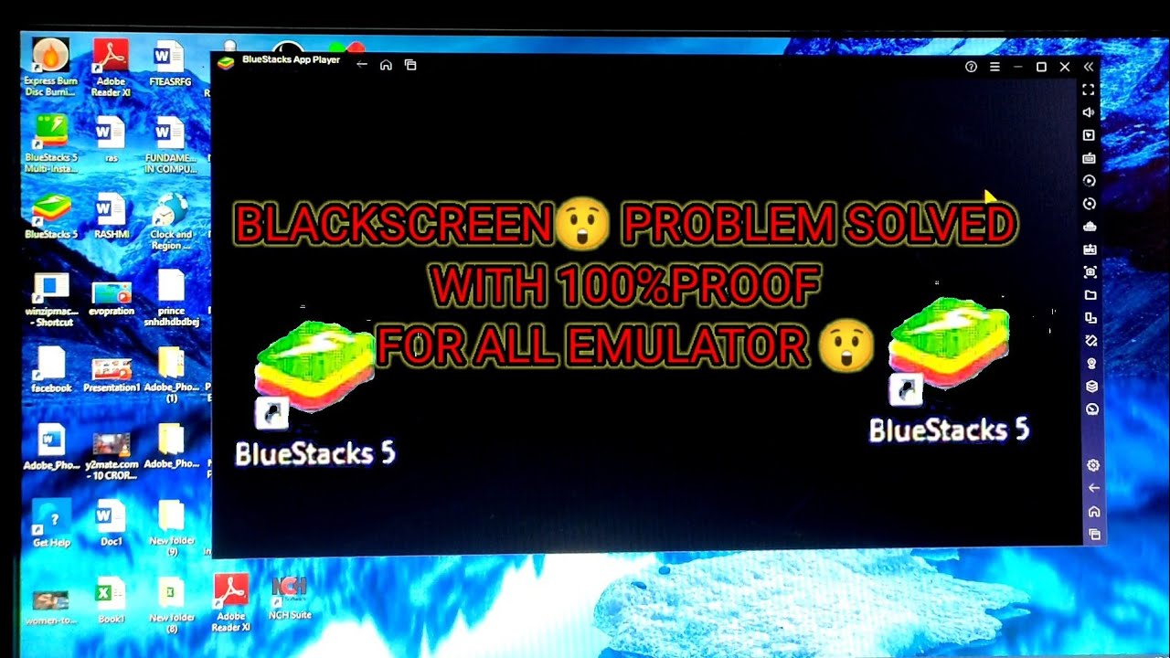 #blackscreen problem solved 100% working for all emulators.#bluestacks ...