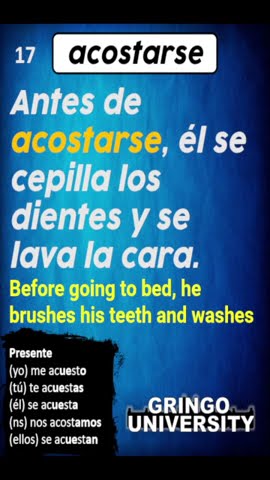 Unleashing the Power of 'Acostarse' and Other Reflexive Verbs! 18 - YouTube