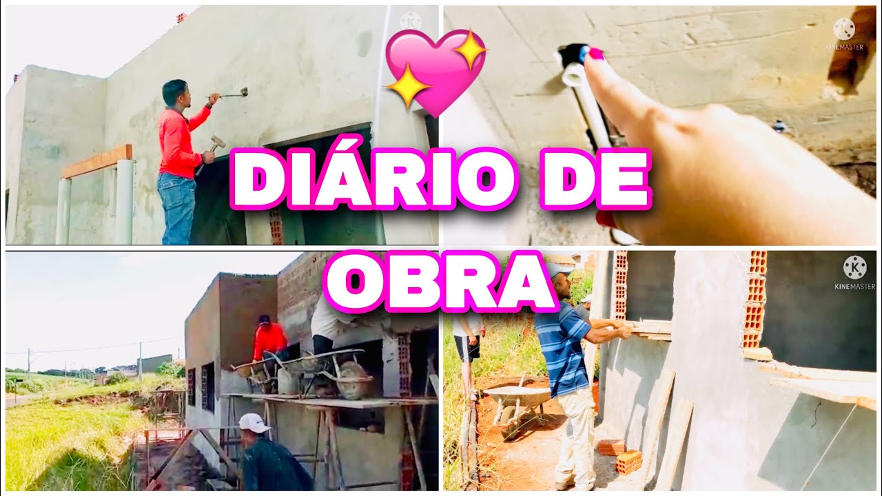 DIÁRIO DE OBRA #5 - TERMINAMOS O TELHADO, REBOCO E HIDRÁULICA 🙏🏠 - YouTube