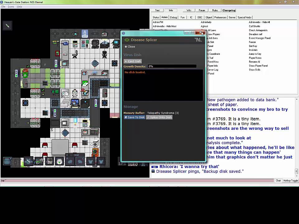 Advanced gene splicing in Virology Space Station 13 - YouTube