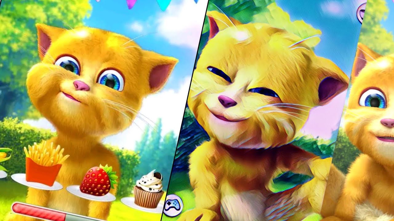 Talking Ginger 2🥪🫔🍟🍔🍕🍋🍉🍓🍒🫐My talking Ginger 😺 🌮🧆🍆 talking ginger ...