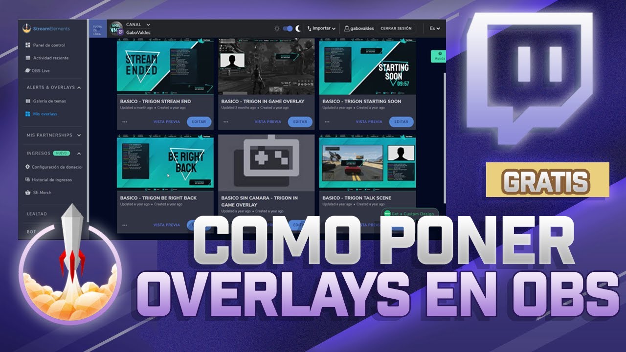 OVERLAYS GRATIS PARA TU STREAM (Animado o Estático) | StreamElements ...