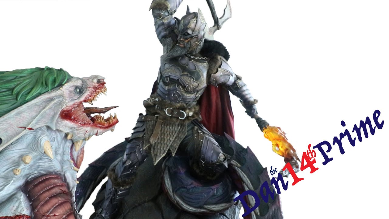 Batman vs Joker Dragon Dark Knights Metal Prime 1 Studio Statue Diorama ...