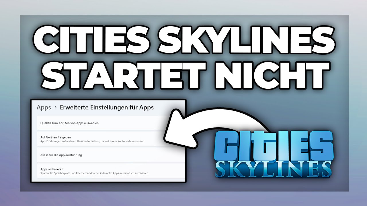 Cities Skyline Startet Nicht