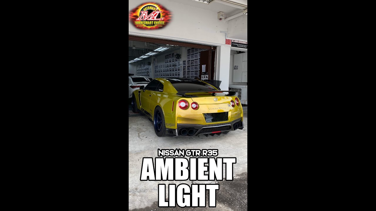 Nissan GTR R35 Ambient Light - YouTube