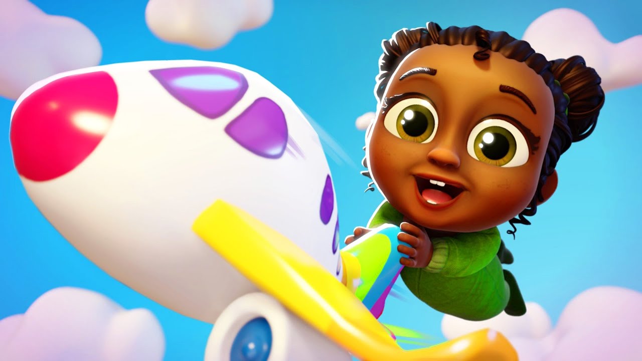 Flying on an Airplane | Nookaboos Kids Songs - YouTube