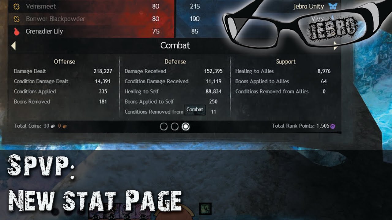 New Stats page GW2 sPVP - YouTube
