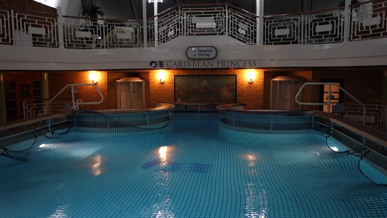 The Sanctuary Pool on the Caribbean Princess . - YouTube