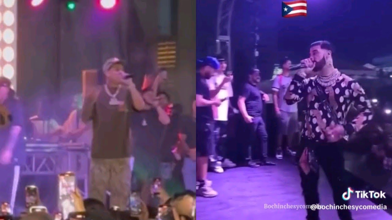 Noriel Y ANUEL sorprende en monte hatillo residencial pr 😲 Concierto de ...