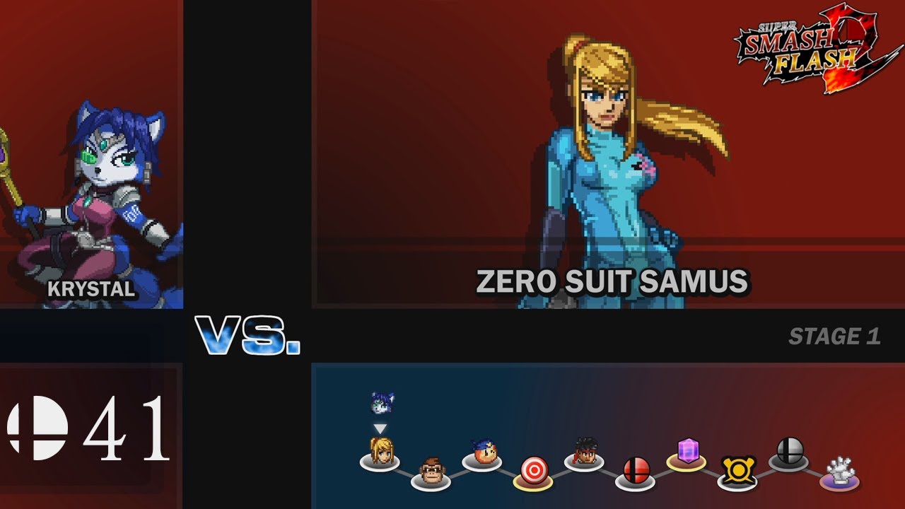 Super Smash Flash 2 | Classic Mode: Krystal - YouTube