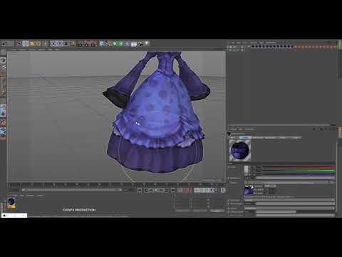 Cloth Princess Model 3d for c4d free downloads (file describe)