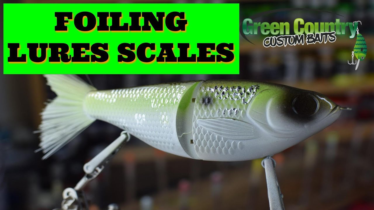 Adding Foil to scales of lures--Custom Painted Lures - YouTube