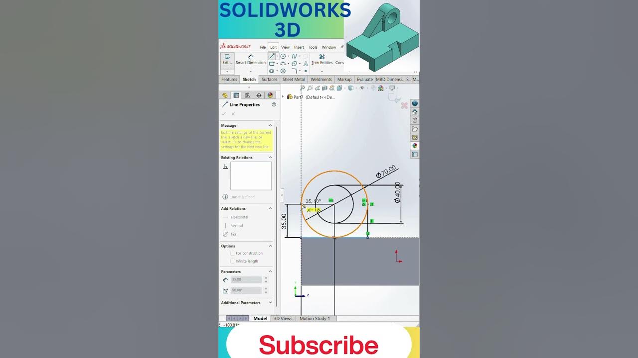 How to Make Parts in SOLIDWORKS (Part Modeling Tutorial) - YouTube