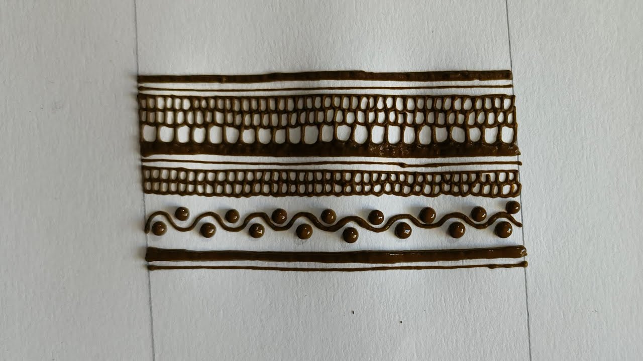 Learn How to Create || Quick And Easy Border Design For Beginners ...