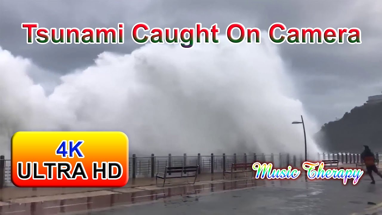 Tsunami Caught On Camera #tsunami #weather - YouTube