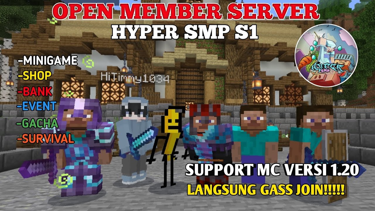 REVIEW SERVER HYPER SMP S1 | GAS LANGSUNG JOIN GUYS - YouTube